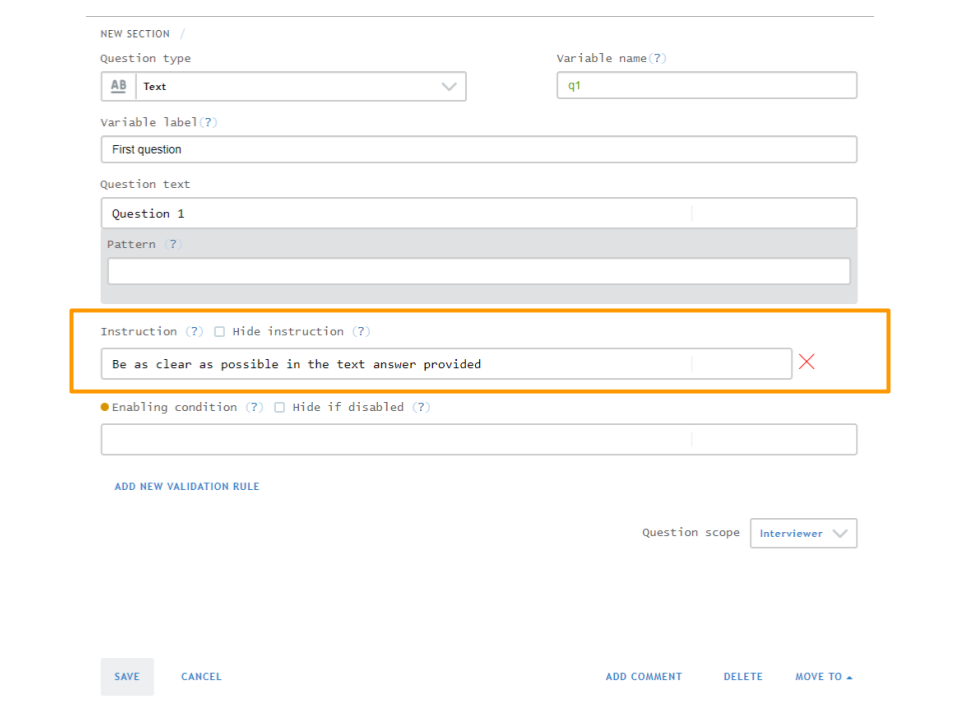 Learning Survey Solutions – question_types